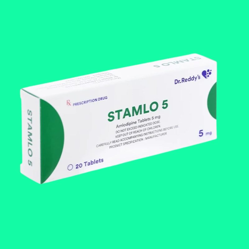 Thuốc Stamlo 5 điều trị tăng huyết áp và thiếu máu cục bộ cơ tim
