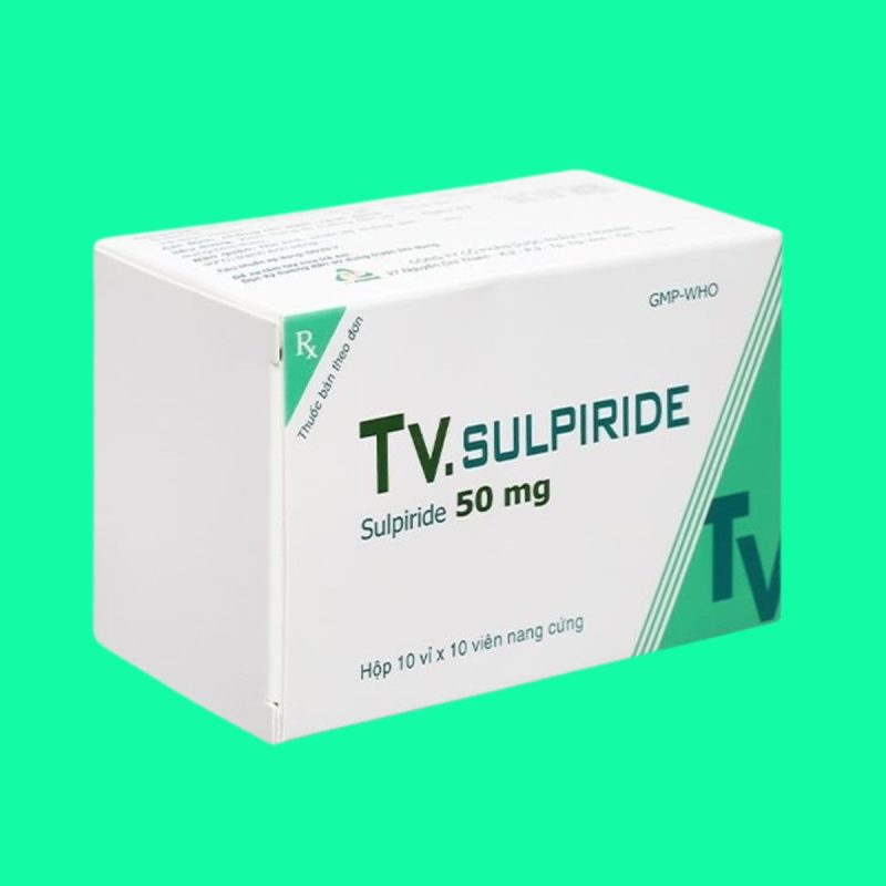Thuốc TV. Sulpiride 50mg điều trị rối loạn tâm thần phân liệt