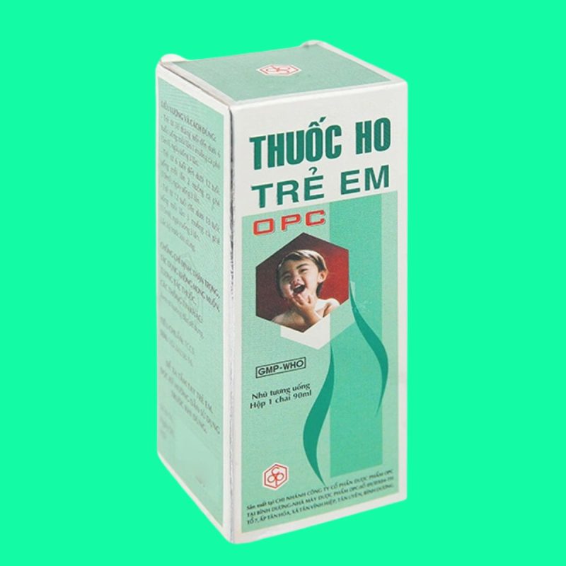 Thuốc ho trẻ em OPC 90ml điều trị các chứng ho do nhiều nguyên nhân