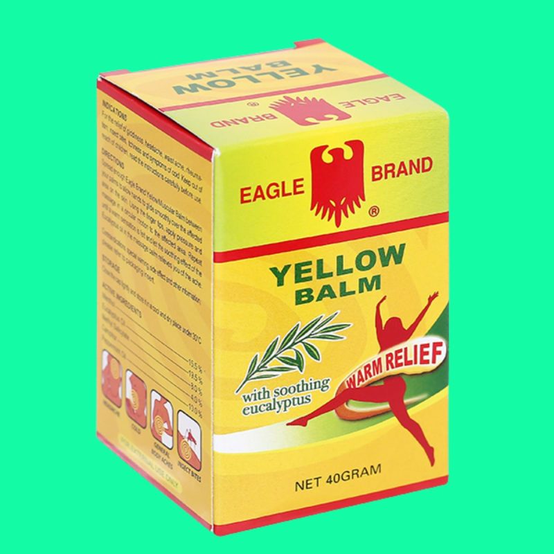 Thuốc Yellow Balm 40g giúp giảm đau đầu, choáng váng, chóng mặt