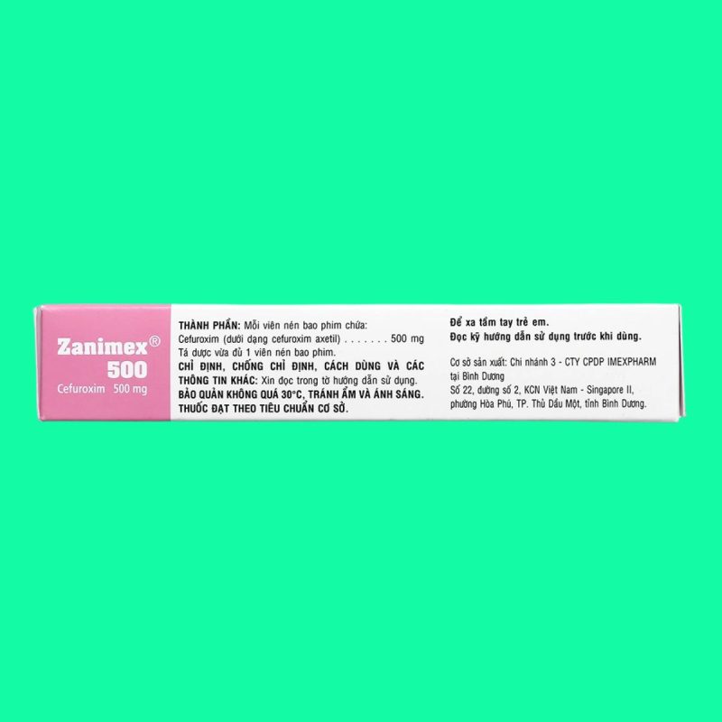 Thuốc Zanimex 500mg – Thuốc kháng sinh điều trị nhiễm khuẩn.