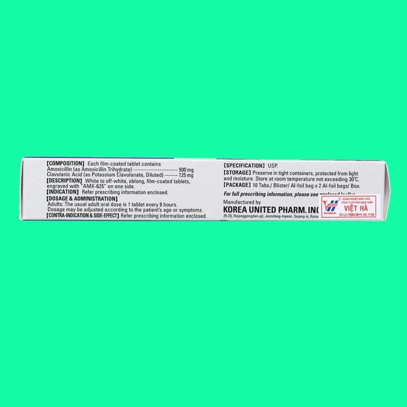Thuốc Augmex 625 điều trị viêm xoang cấp, viêm tai giữa cấp.
