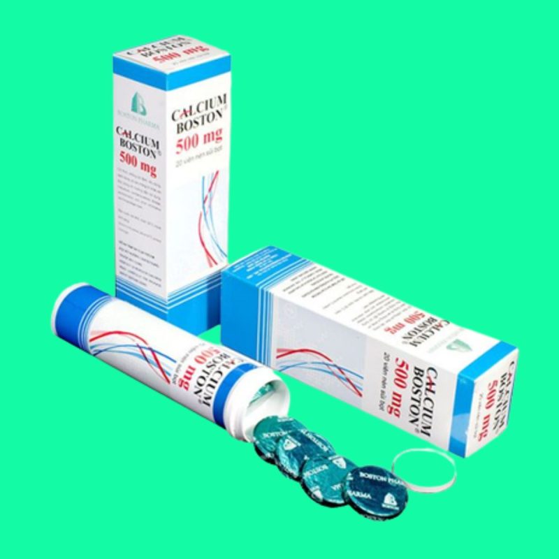 Thuốc Calciumboston 500mg điều trị còi xương và nhuyễn xương