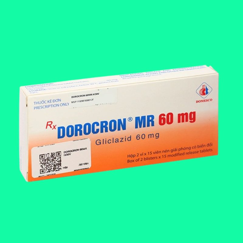 Thuốc Dorocron MR 60mg điều trị cho bệnh nhân đái tháo đường tuyp 2