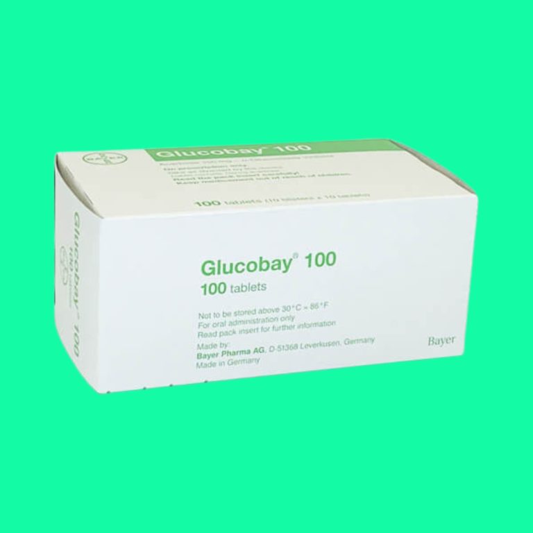 Thuốc Glucobay 100mg điều trị đái tháo đường kết hợp chế độ ăn kiêng