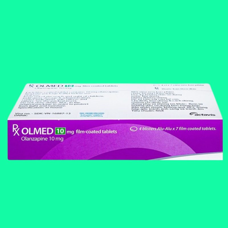 Thuốc Olmed 10mg có tác dụng điều trị rối loạn tâm thần phân liệt