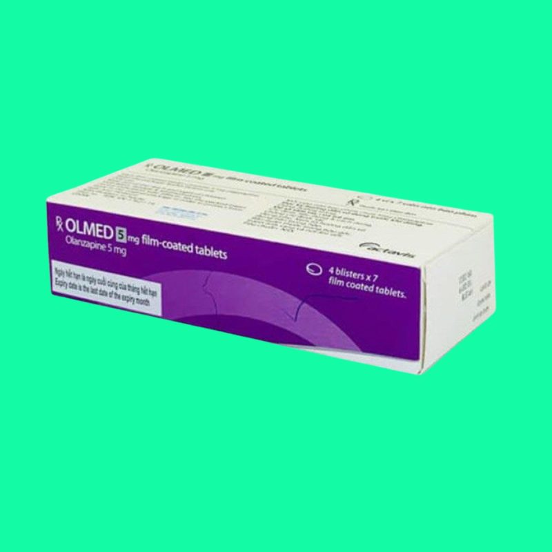 Thuốc Olmed 5mg điều trị chứng tâm thần phân liệt, cơn hưng cảm nặng