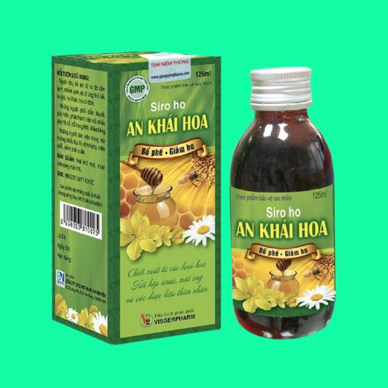 Thuốc Siro ho An Khái Hoa bổ phế, hóa đờm, giảm ho gió, ho khan