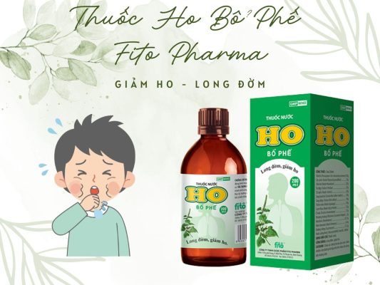 Thuốc Ho Bổ Phế Fito Pharma trị ho do cảm lạnh, cảm cúm, long đờm
