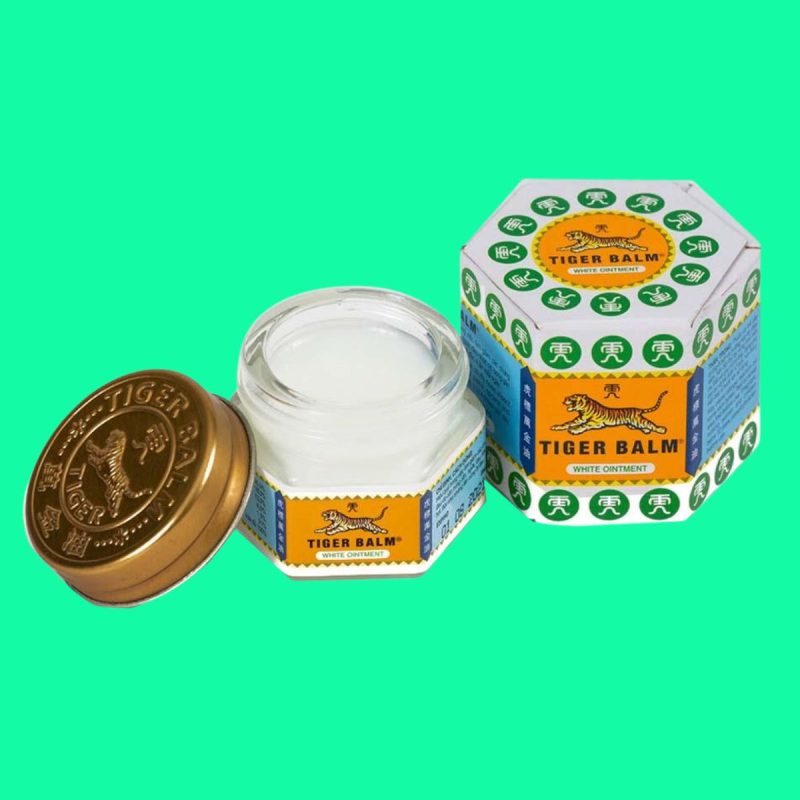 Thuốc Tiger Balm White giảm triệu chứng đau đầu, ngạt mũi, bong gân