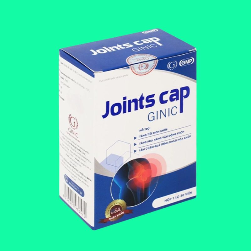 Thuốc Joints Cap Ginic hỗ trợ làm chậm thoái hóa khớp, giảm khô khớp