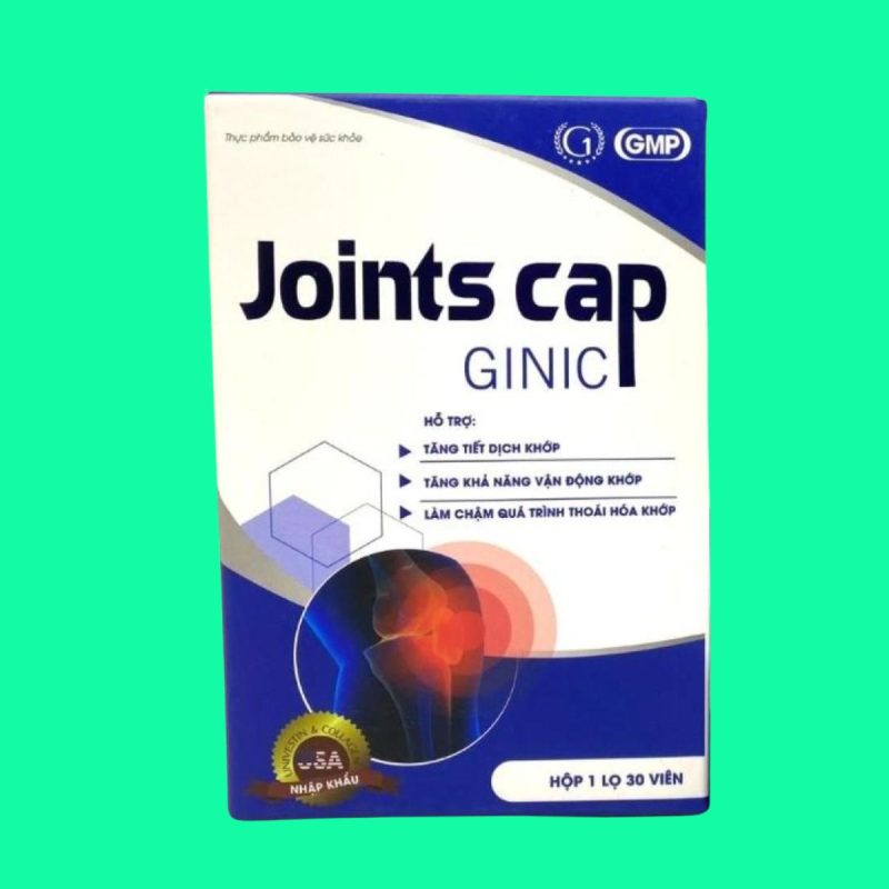 Thuốc Joints Cap Ginic hỗ trợ làm chậm thoái hóa khớp, giảm khô khớp
