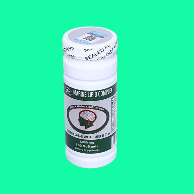 Thuốc Marine Lipid Complex Omega 3-6-9 with green tea hỗ trợ giảm mỡ máu
