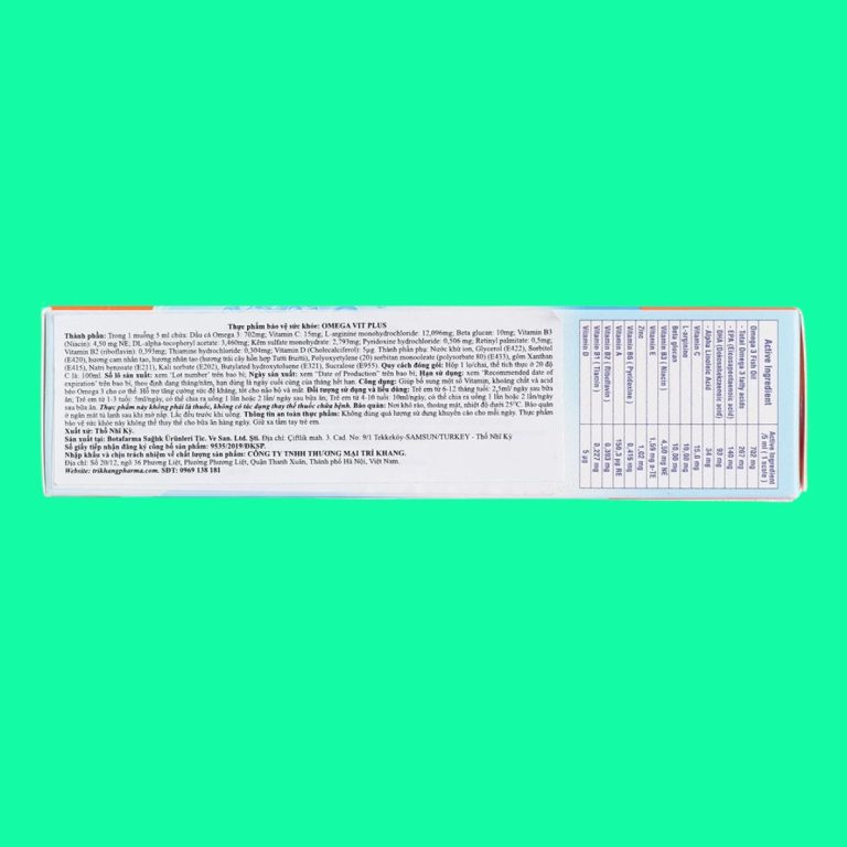 Thuốc Omega Vit Plus+ nâng cao sức đề kháng, cải thiện sức khỏe não bộ