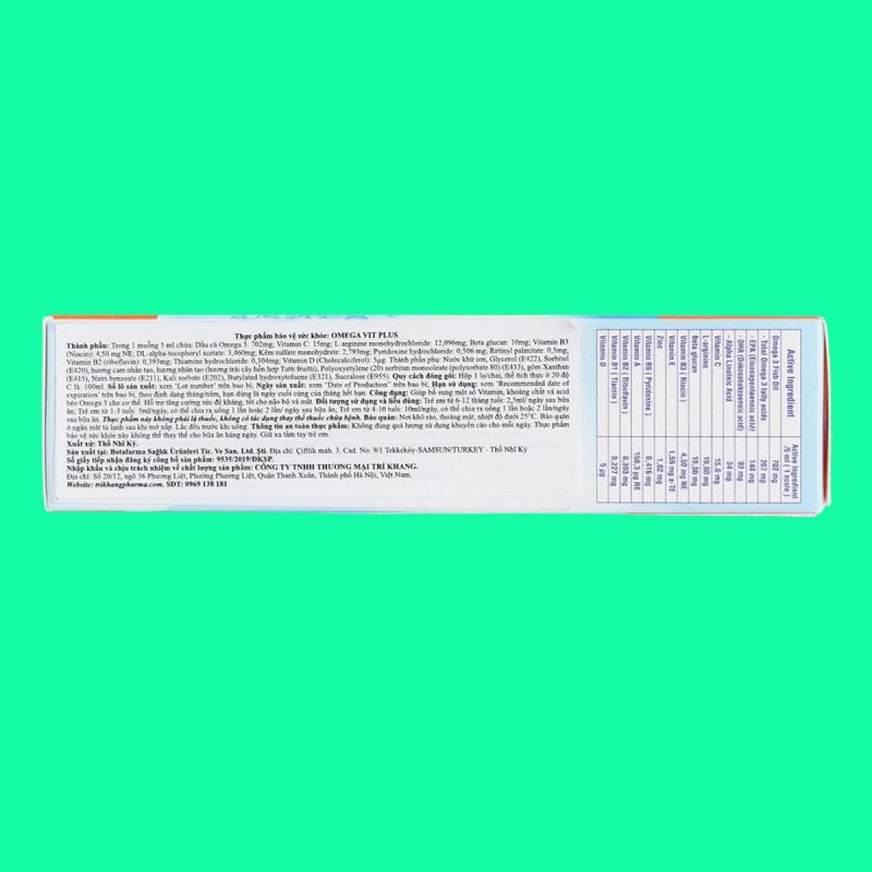 Thuốc Omega Vit Plus+ nâng cao sức đề kháng, cải thiện sức khỏe não bộ