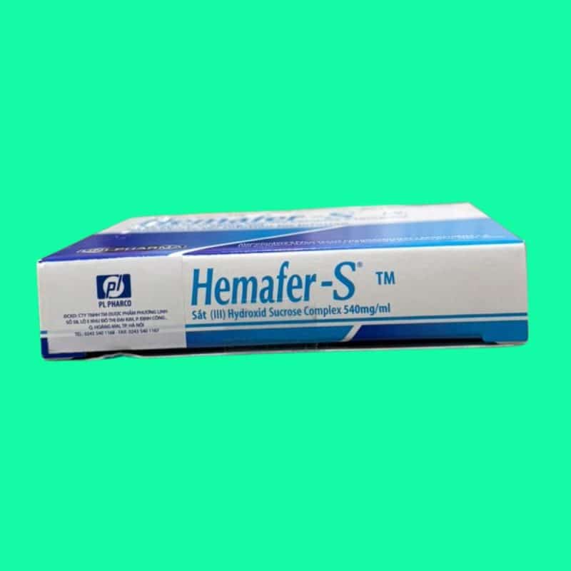 Thuốc Hemafer-s 20mg/ml điều trị tình trạng thiếu máu do thiếu sắt